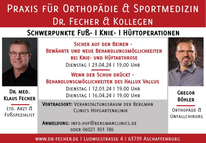 Patientenvorträge: Dr. Fecher
